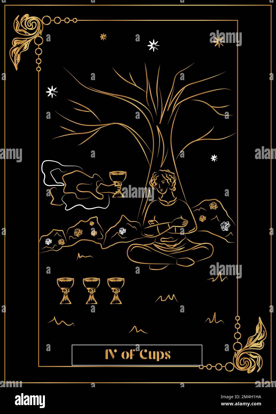 the illustration - card for tarot Stock Vector Image & Art - Alamy