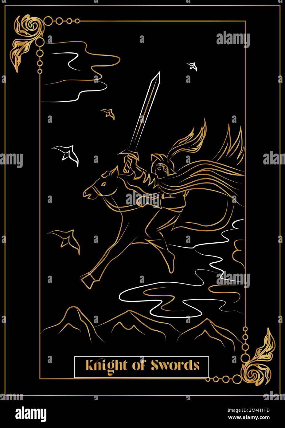 the illustration - card for tarot Stock Vector Image & Art - Alamy