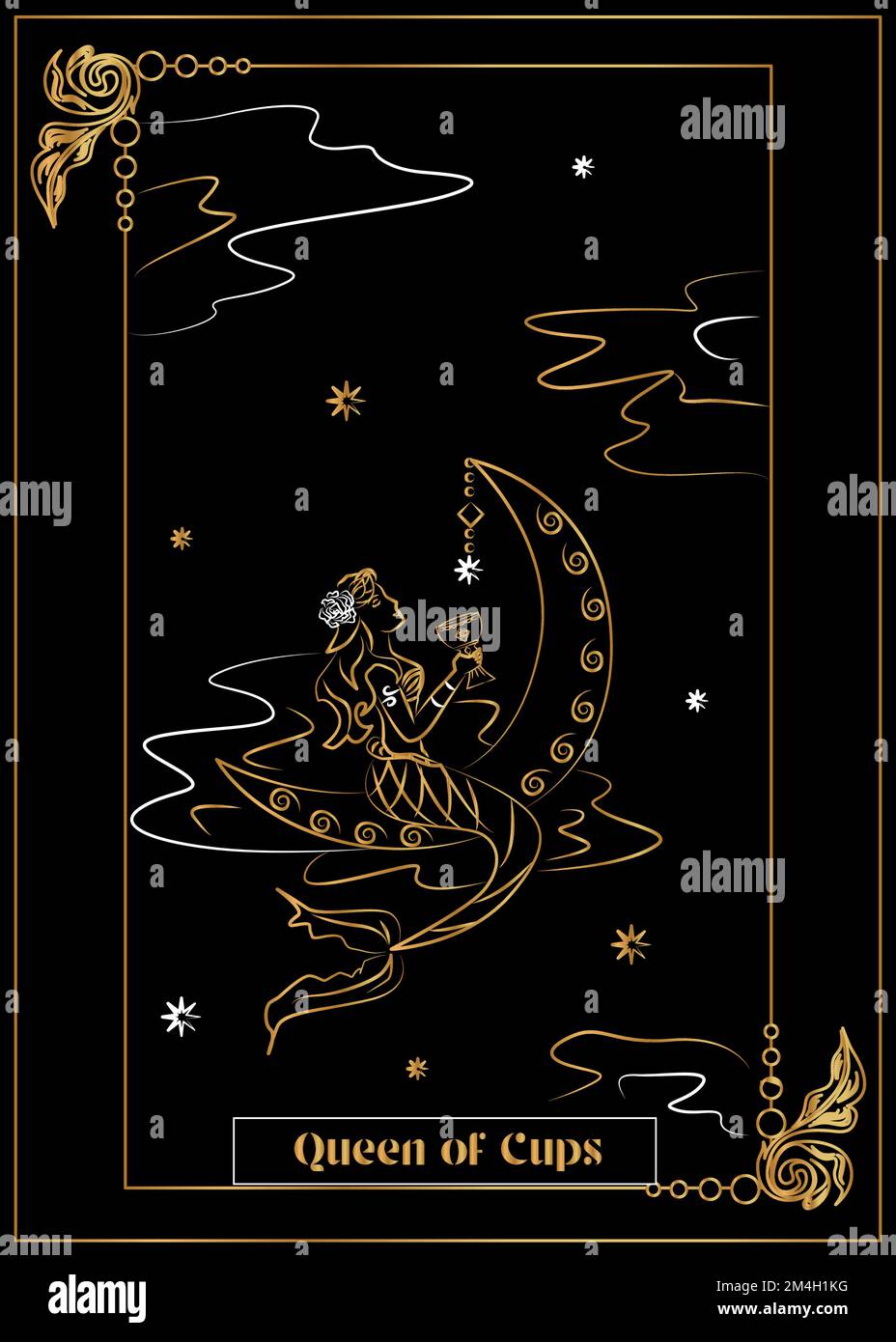 the illustration - card for tarot Stock Vector Image & Art - Alamy