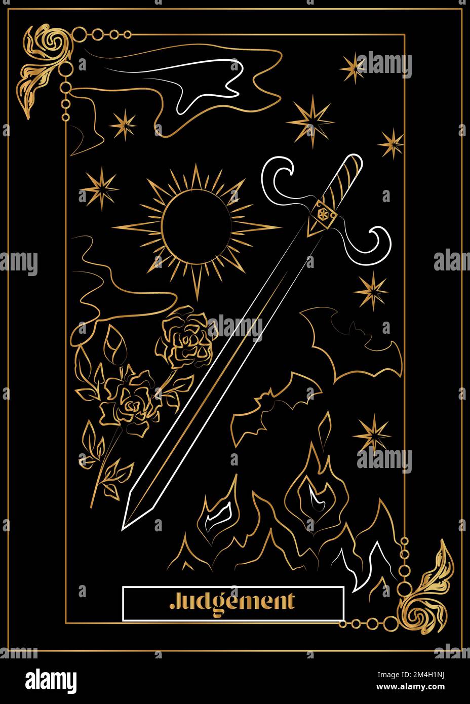 the illustration - card for tarot Stock Vector Image & Art - Alamy