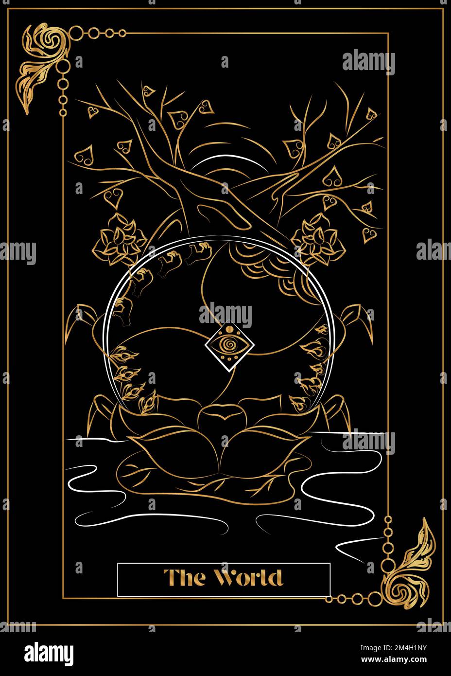 the illustration - card for tarot Stock Vector Image & Art - Alamy
