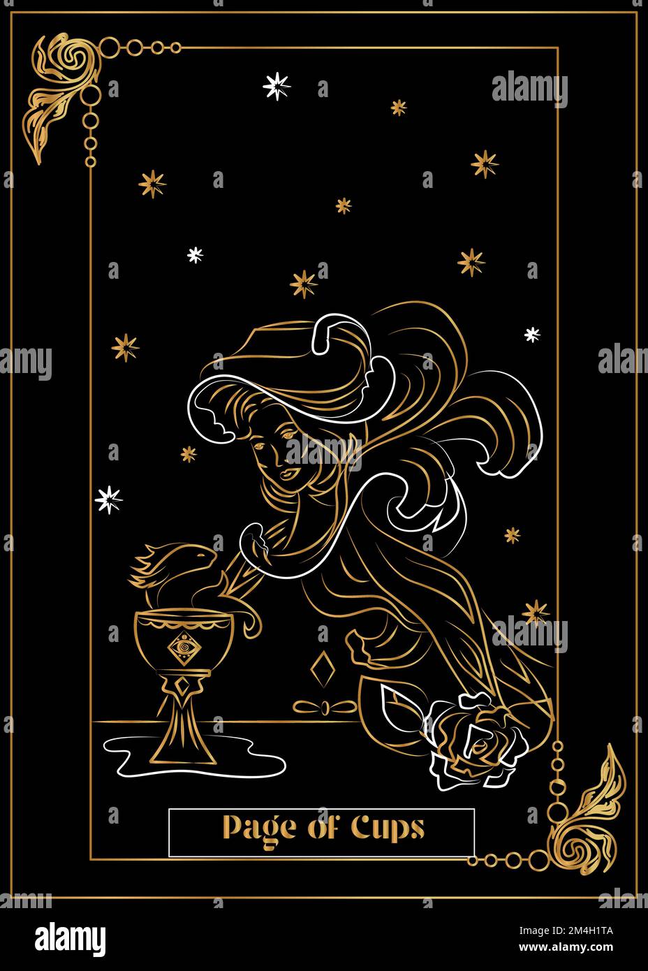 the illustration - card for tarot Stock Vector Image & Art - Alamy