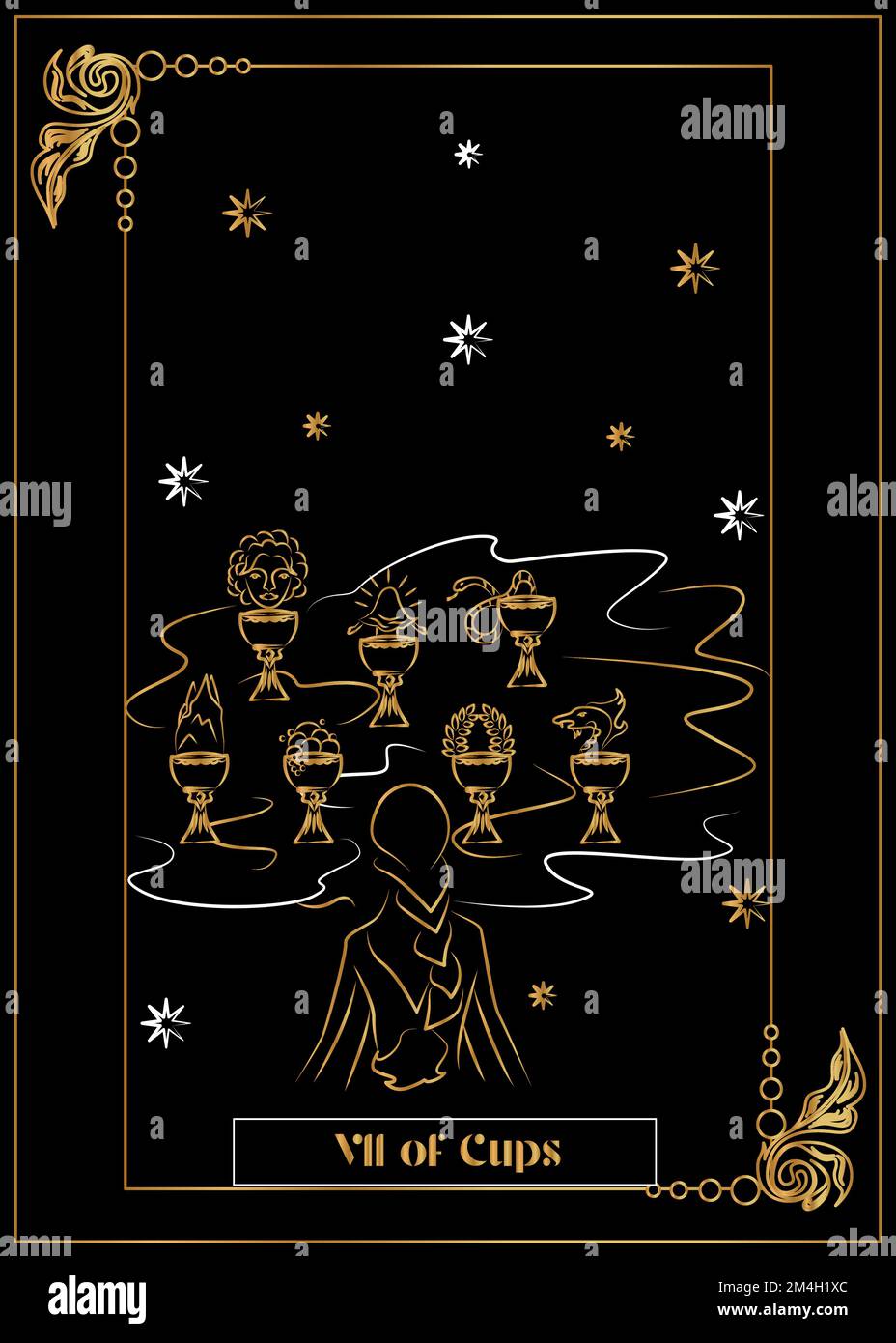 the illustration - card for tarot Stock Vector Image & Art - Alamy