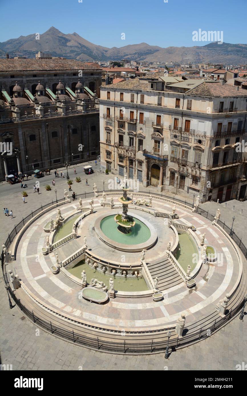 Piazza Pretoria, also known as Piazza della Vergogna, is in the Kalsa ...