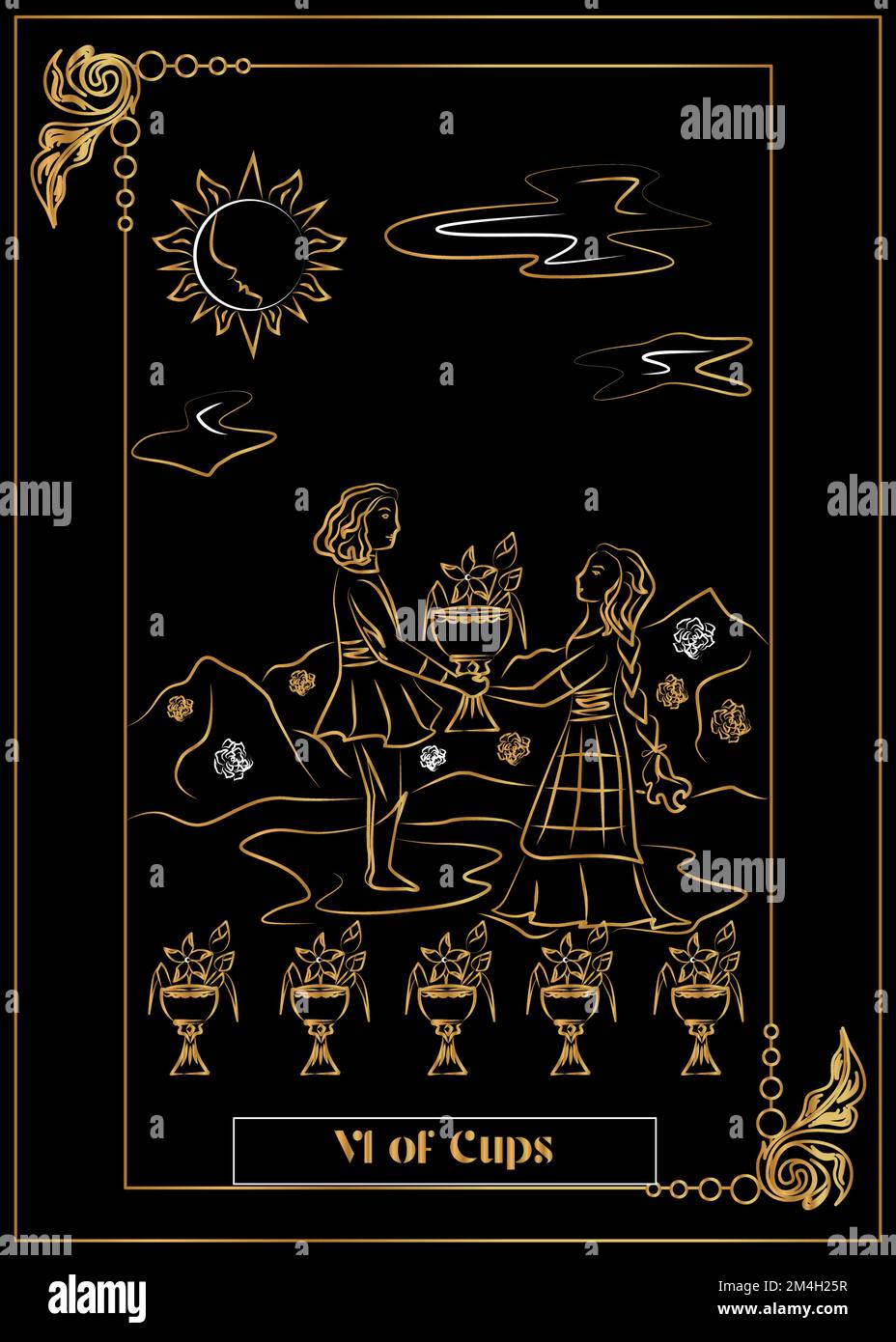 the illustration - card for tarot Stock Vector Image & Art - Alamy