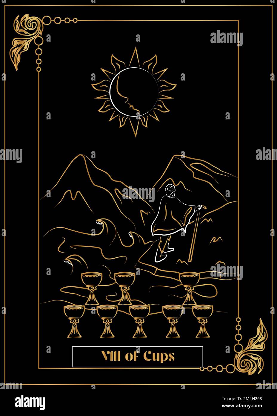 the illustration - card for tarot Stock Vector Image & Art - Alamy