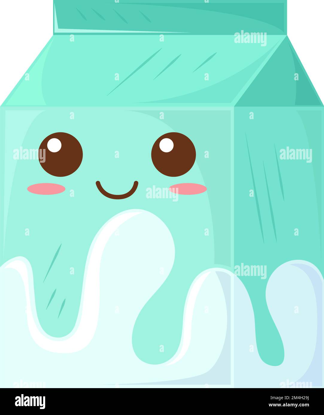 Kawaii milk carton cute Stock Vector Images - Alamy