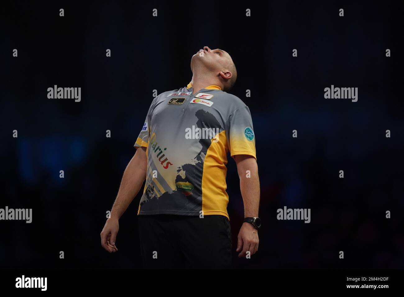 Darius Labanauskas reacts after defeating John OShea during day seven ...