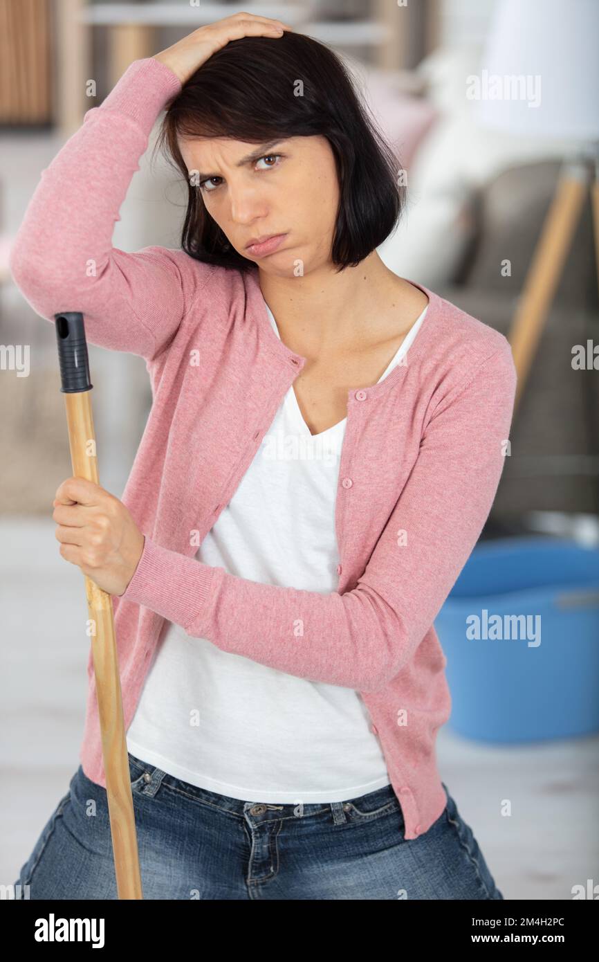 Portrait tired household chores hi-res stock photography and images - Alamy
