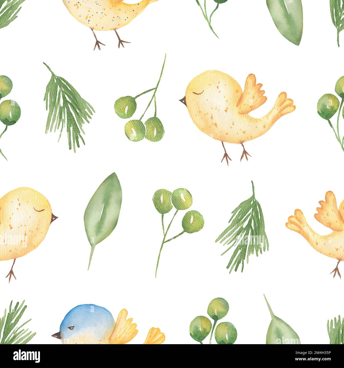 Watercolor spring digital paper paper. seamless spring pattern. Neutral ...