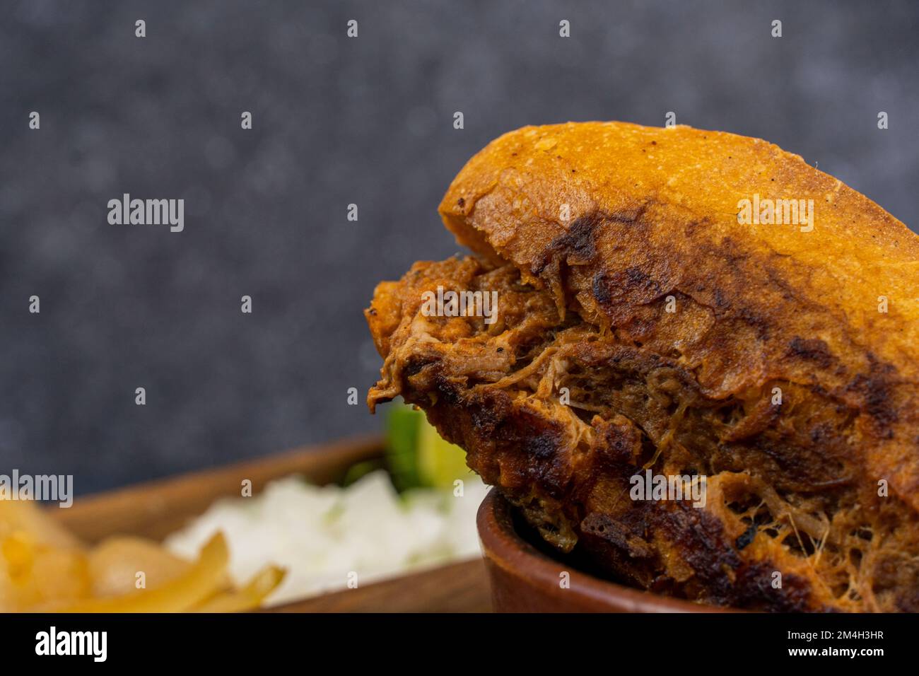 torta de res, typical mexican dish, from jalisco with salty bread ...