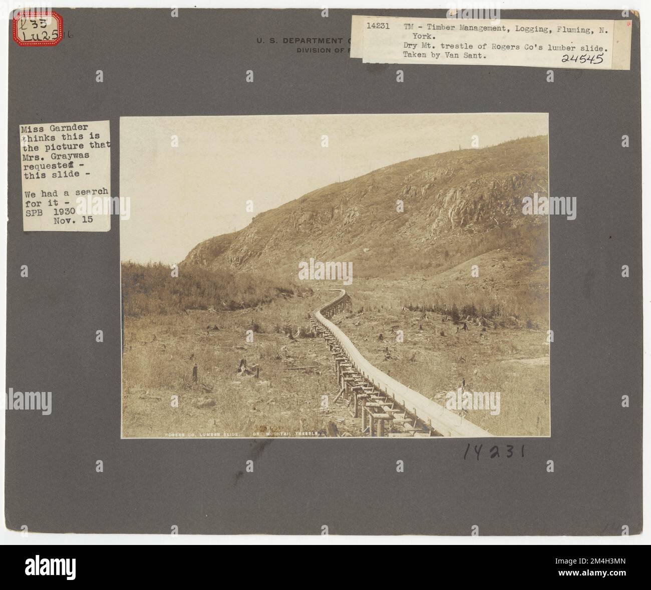 Logging: Fluming - All States. Photographs Relating to National Forests ...