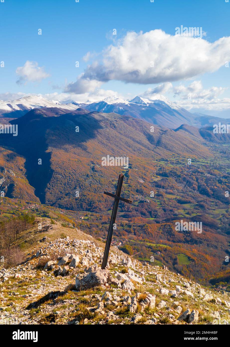 Monte La Serra (Italy) - The peak of Monti del Cicolano beside Rieti ...