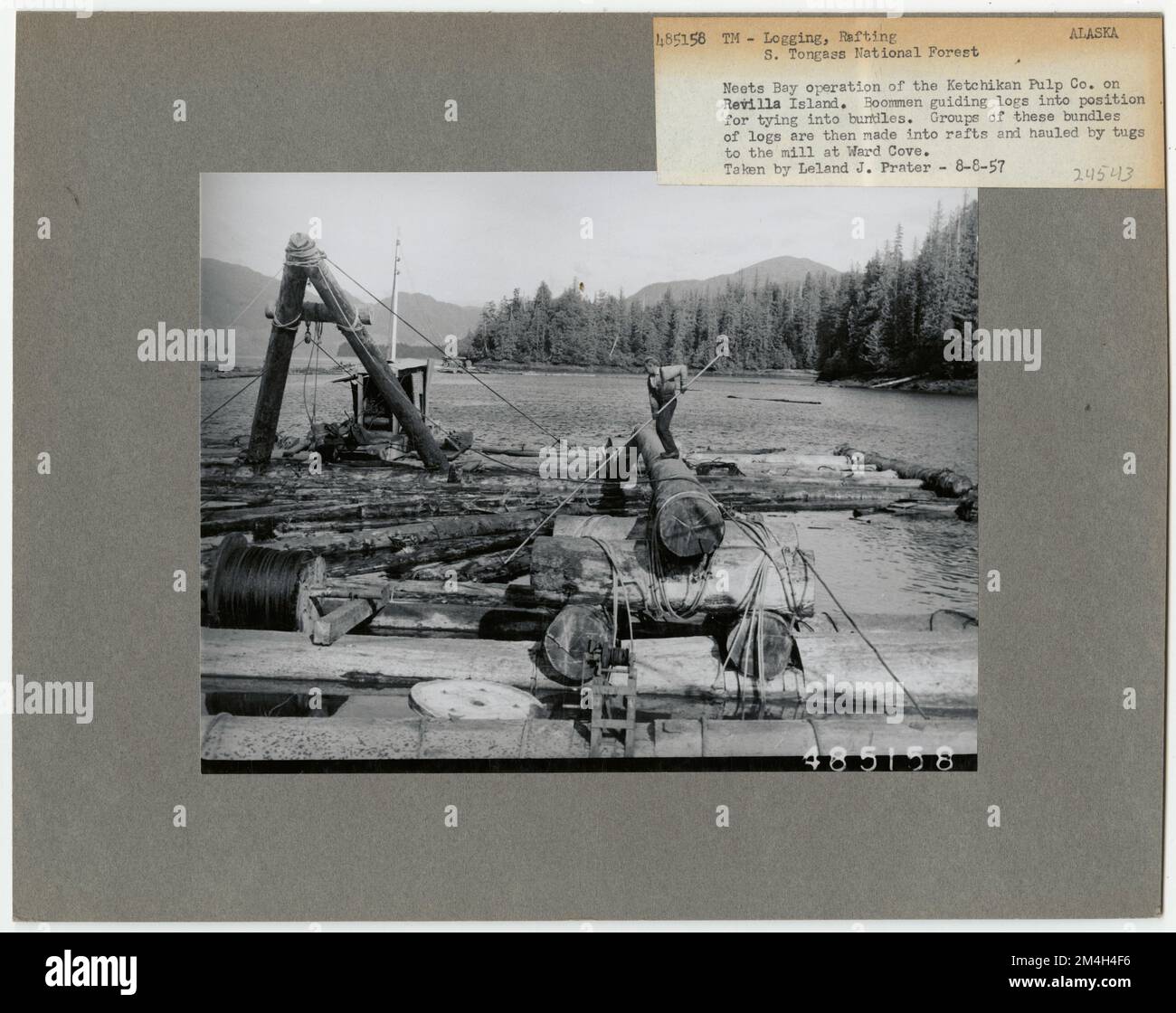 Logging: Transportation: Rafting - Alaska. Photographs Relating to ...