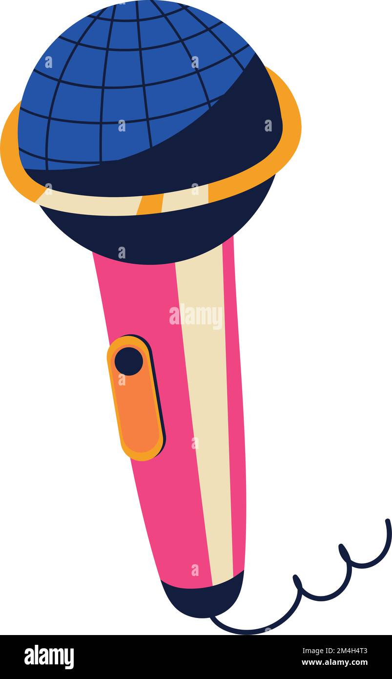 microphone 90s pop art Stock Vector Image & Art - Alamy