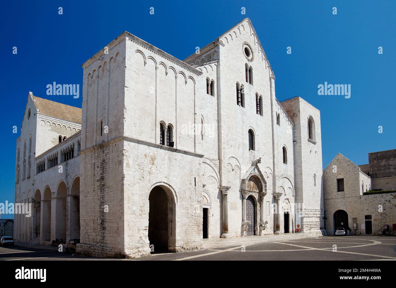 Interior view of the Cathedral,Basilica of San Nicola,Bari, province of ...