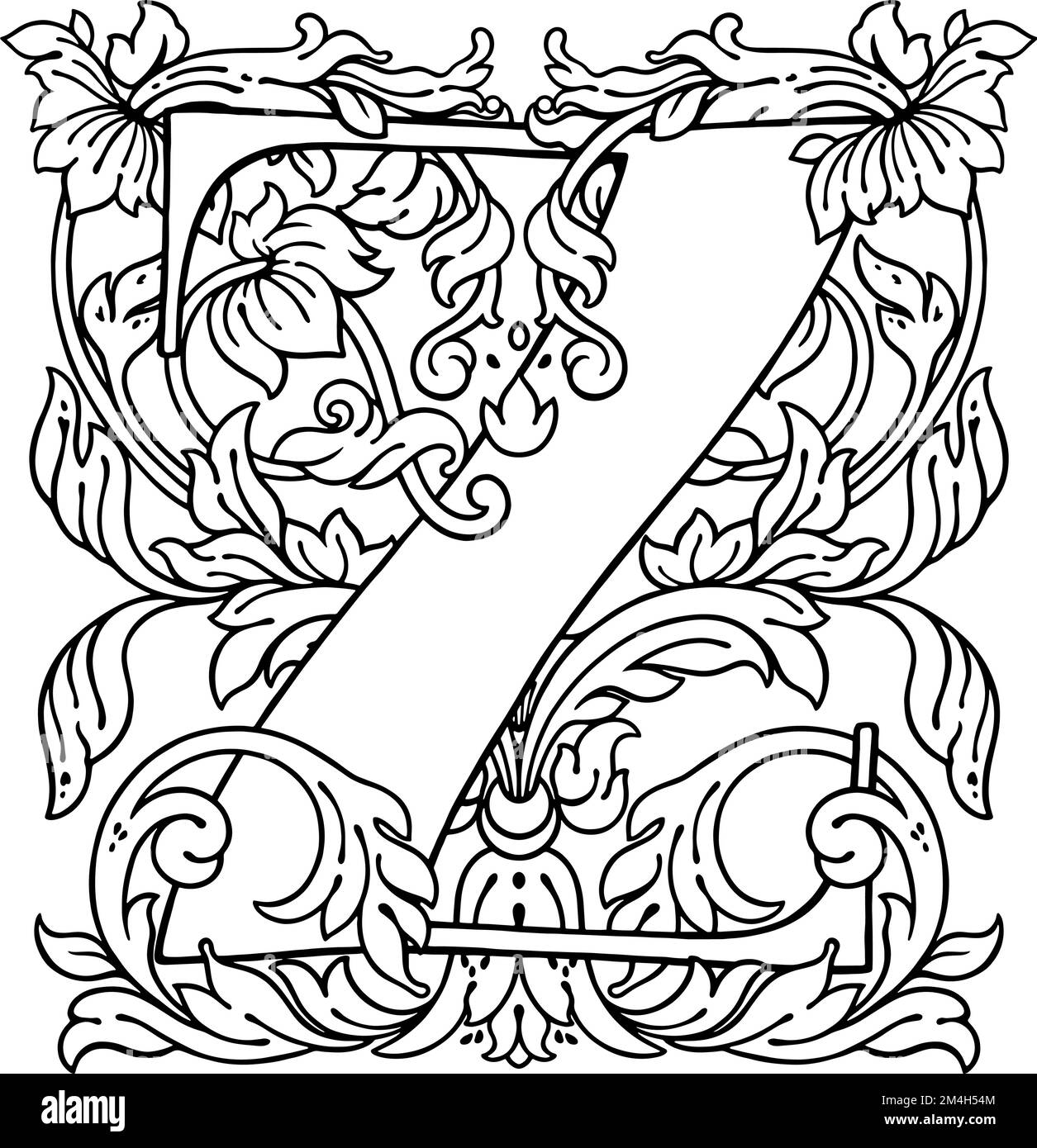 Beautiful Images Of Letter Z From A To Z: Beautiful Letters To Colour