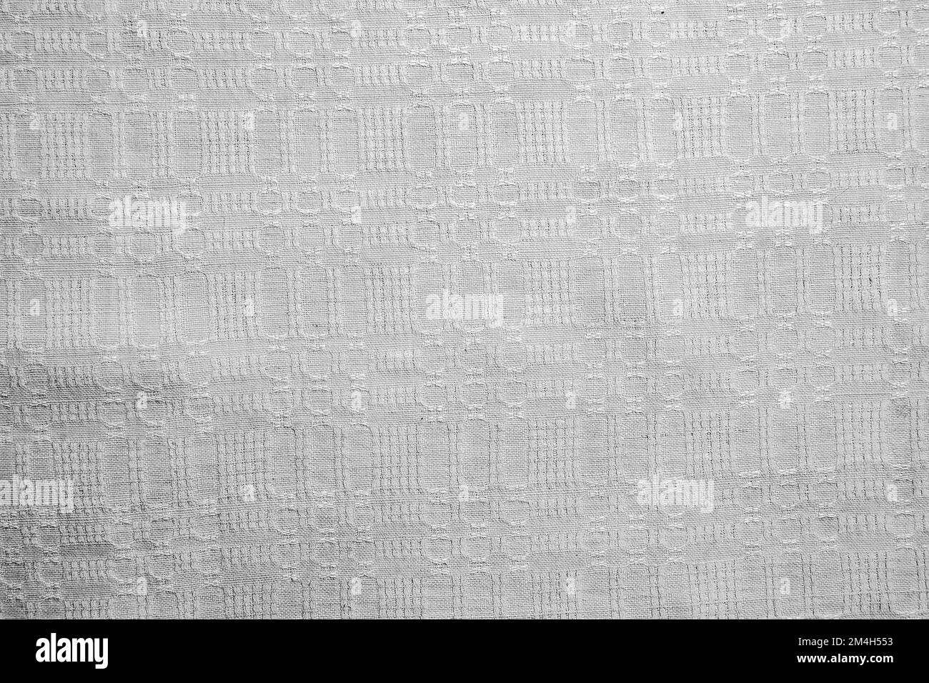 Geometric pattern on linen. Template for textiles. Natural linen fabric ...