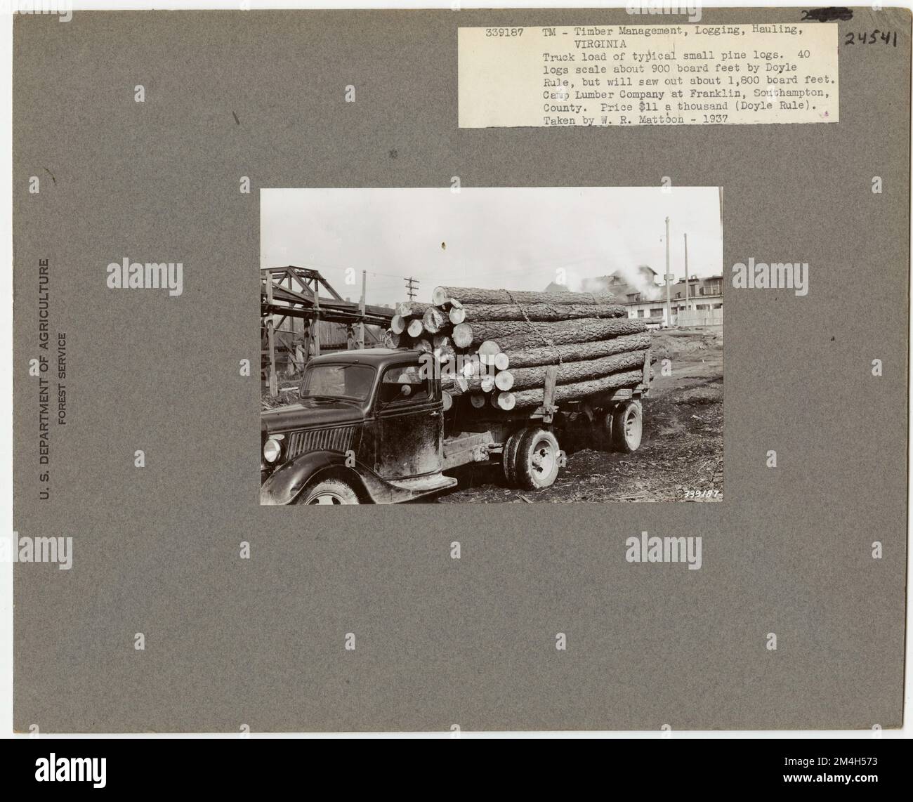 Logging: Transportation: Trucks - Virginia. Photographs Relating to ...