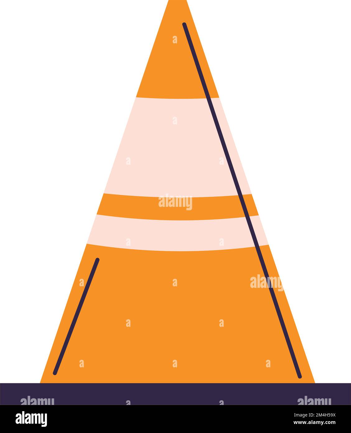 caution cone sign Stock Vector Image & Art - Alamy