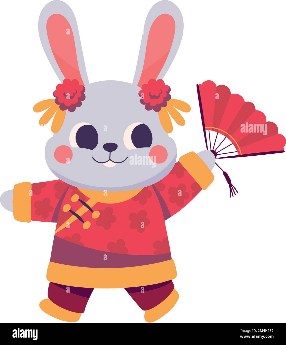 Rabbit with fan Cut Out Stock Images & Pictures - Alamy