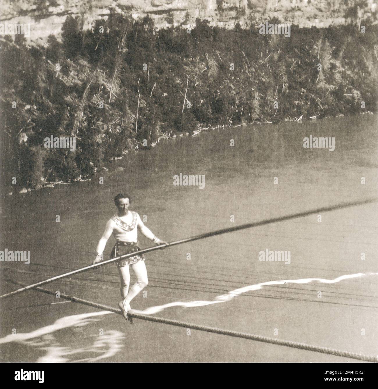 William England English photographer - Charles Blondin crossing the ...