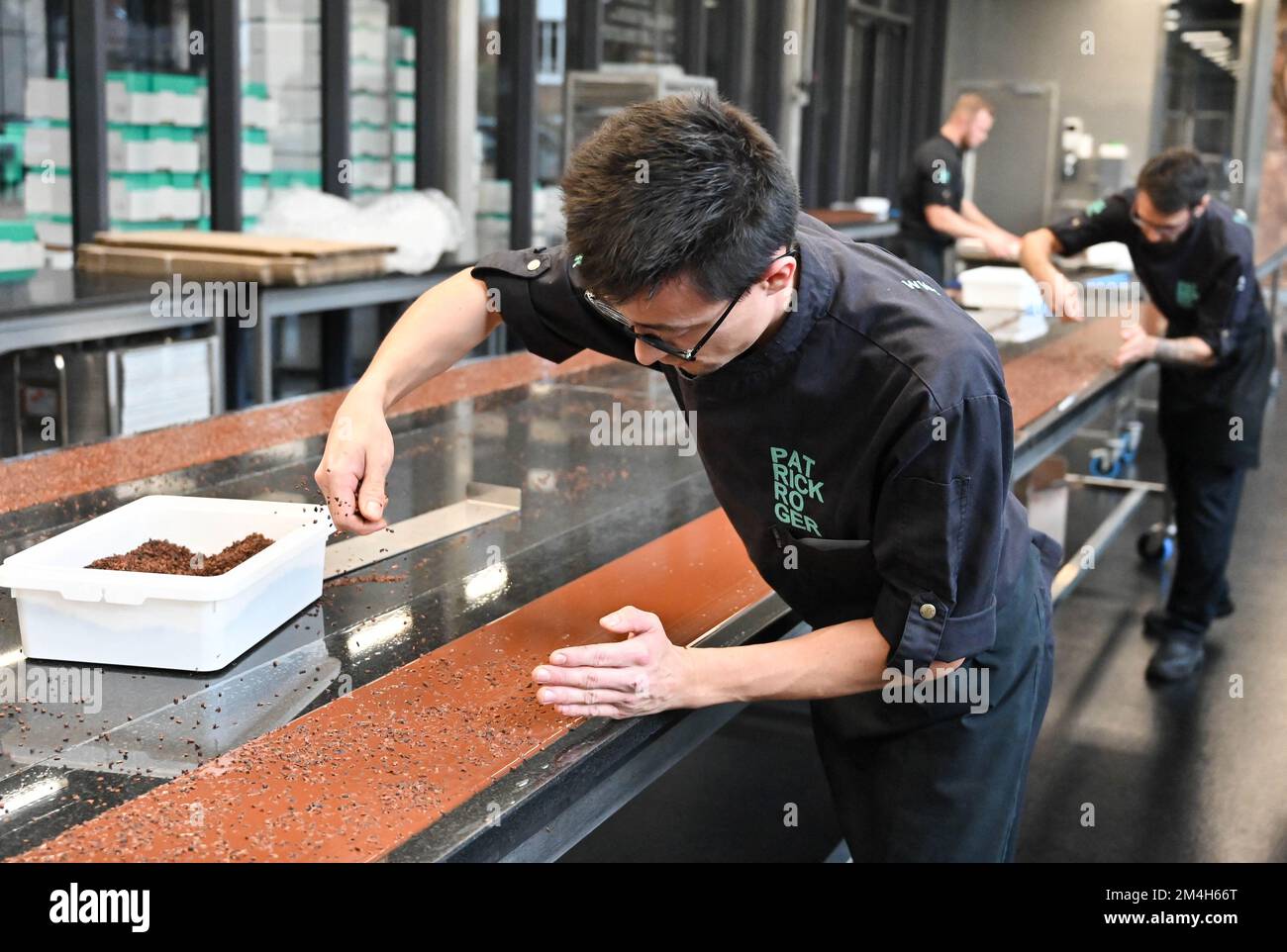 Paris, France, December 21, 2022. Visit of Patrick Roger chocolate ...