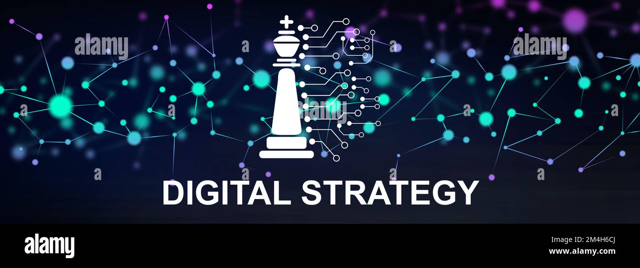Illustration of a digital strategy concept Stock Photo - Alamy