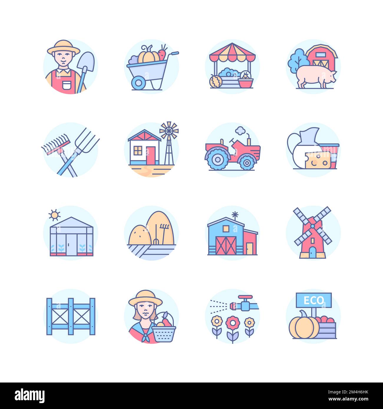 House wheelbarrow icons set Stock Vector Images - Alamy