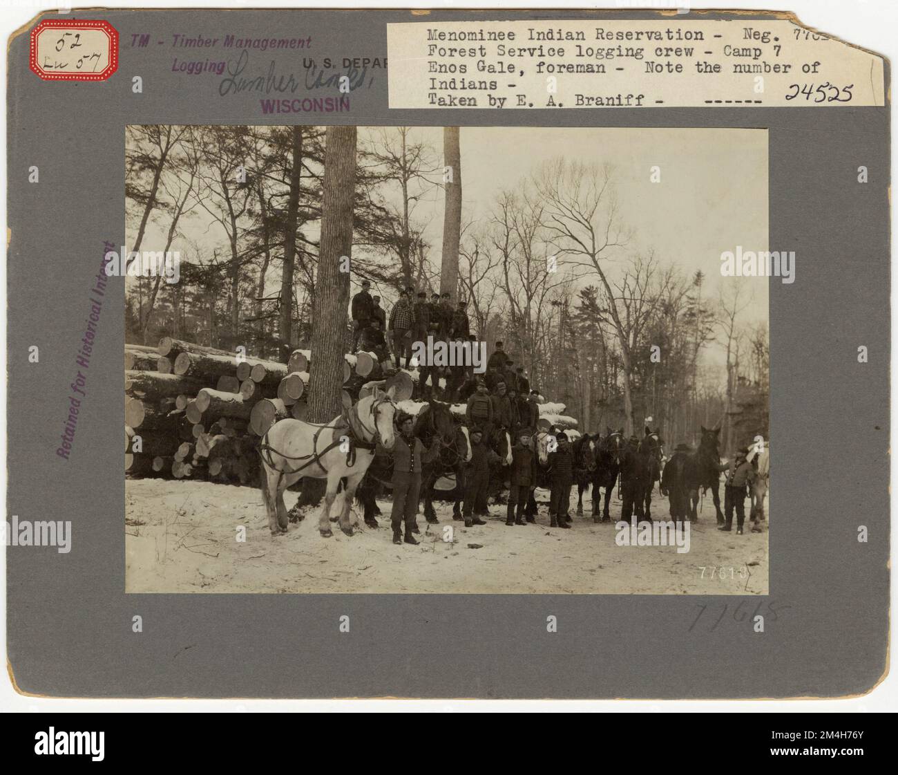 Logging Camps and Crews - Wisconsin. Photographs Relating to National ...