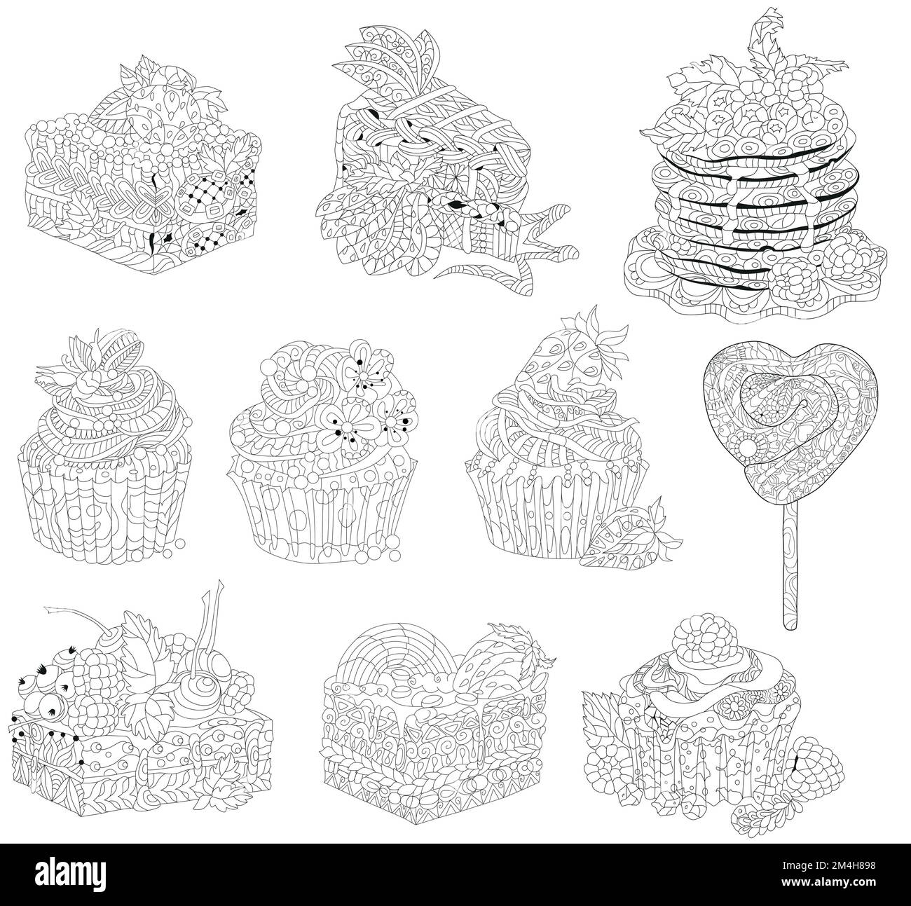 Big pancakes Stock Vector Images - Alamy