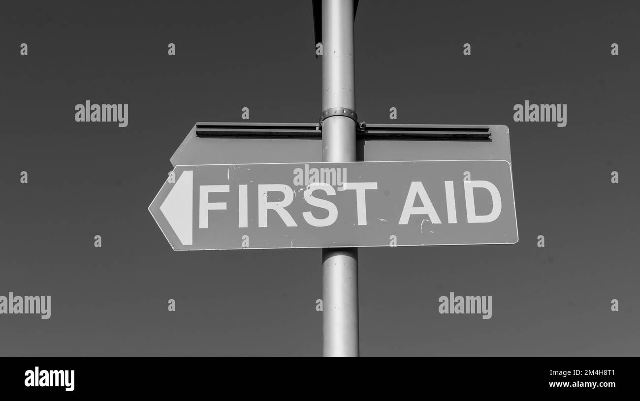 White sign attached Black and White Stock Photos & Images - Alamy