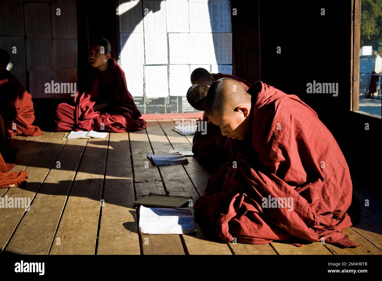 Myanmar, Heho Monastery, daily life Stock Photo - Alamy