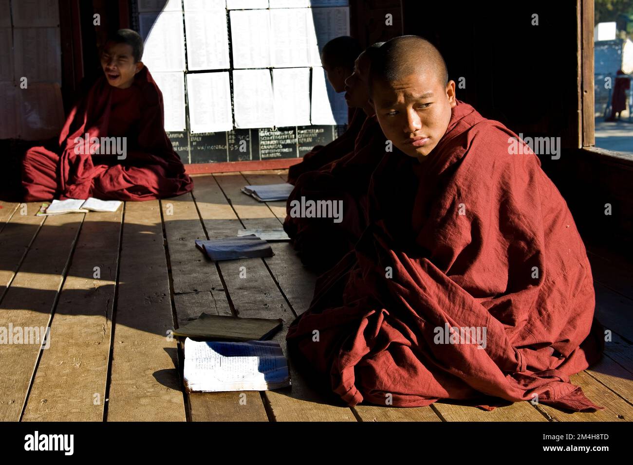 Myanmar, Heho Monastery, daily life Stock Photo - Alamy
