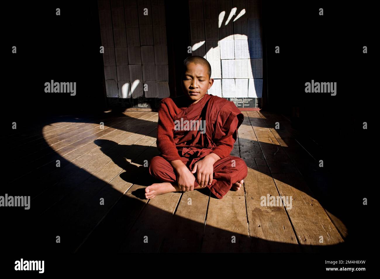 Myanmar, Heho Monastery, daily life Stock Photo - Alamy