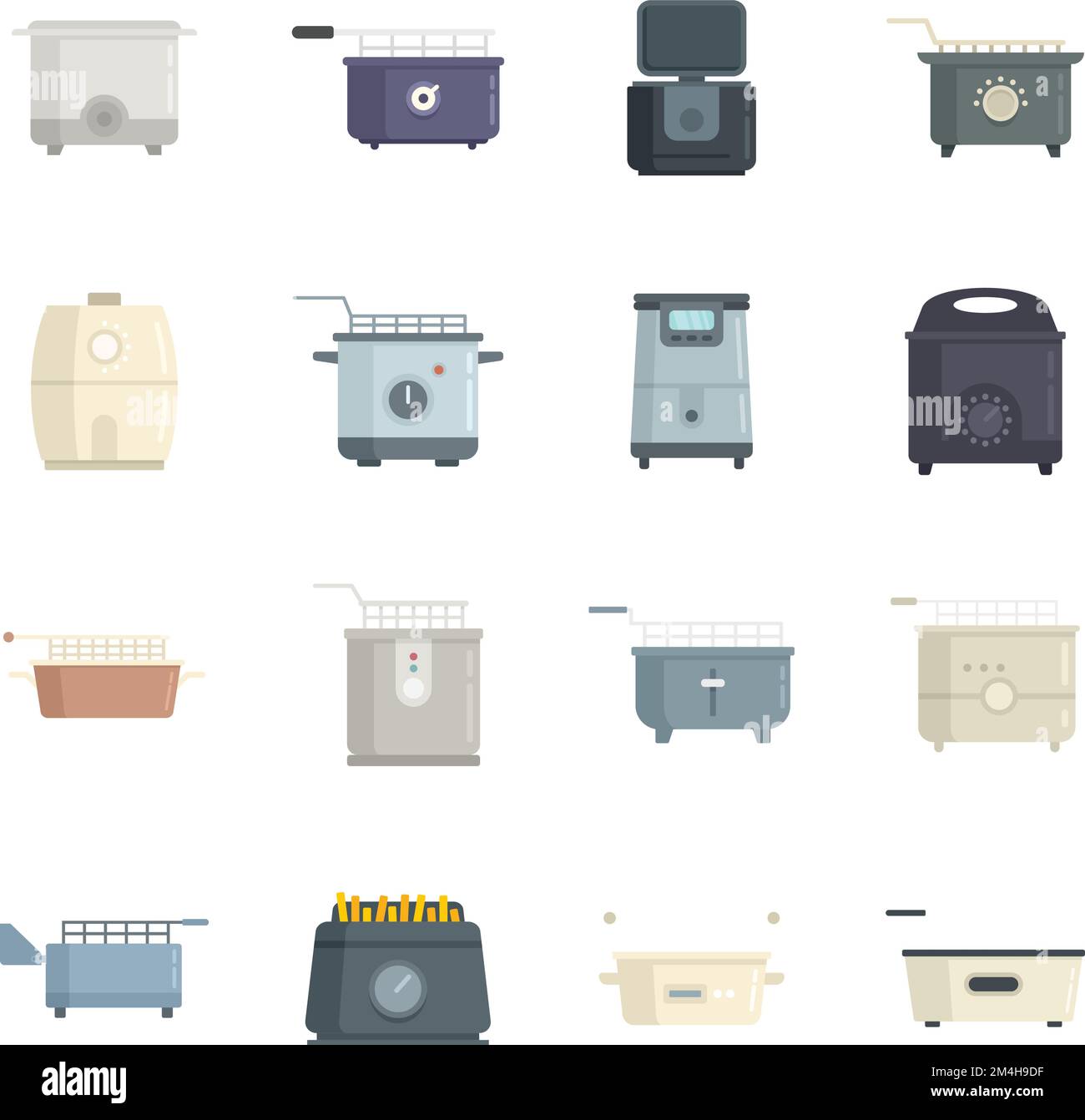Deep fat fryer isolated Stock Vector Images - Alamy