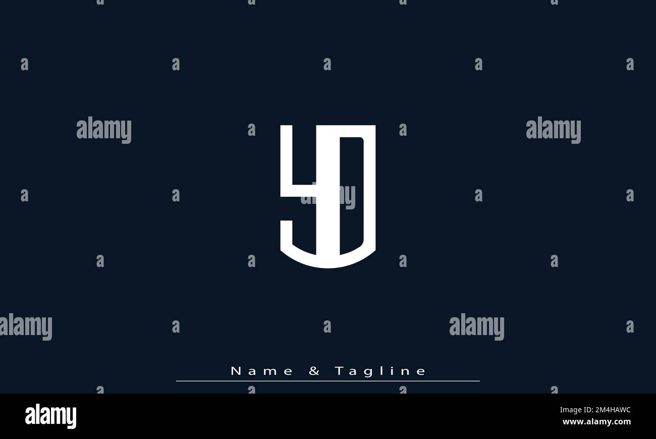 Alphabet letters Initials Monogram logo YD , DY Stock Vector Image ...