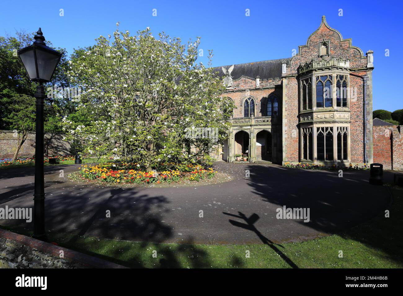 Ayscoughfee Hall and gardens; Spalding town; Lincolnshire; England; UK ...