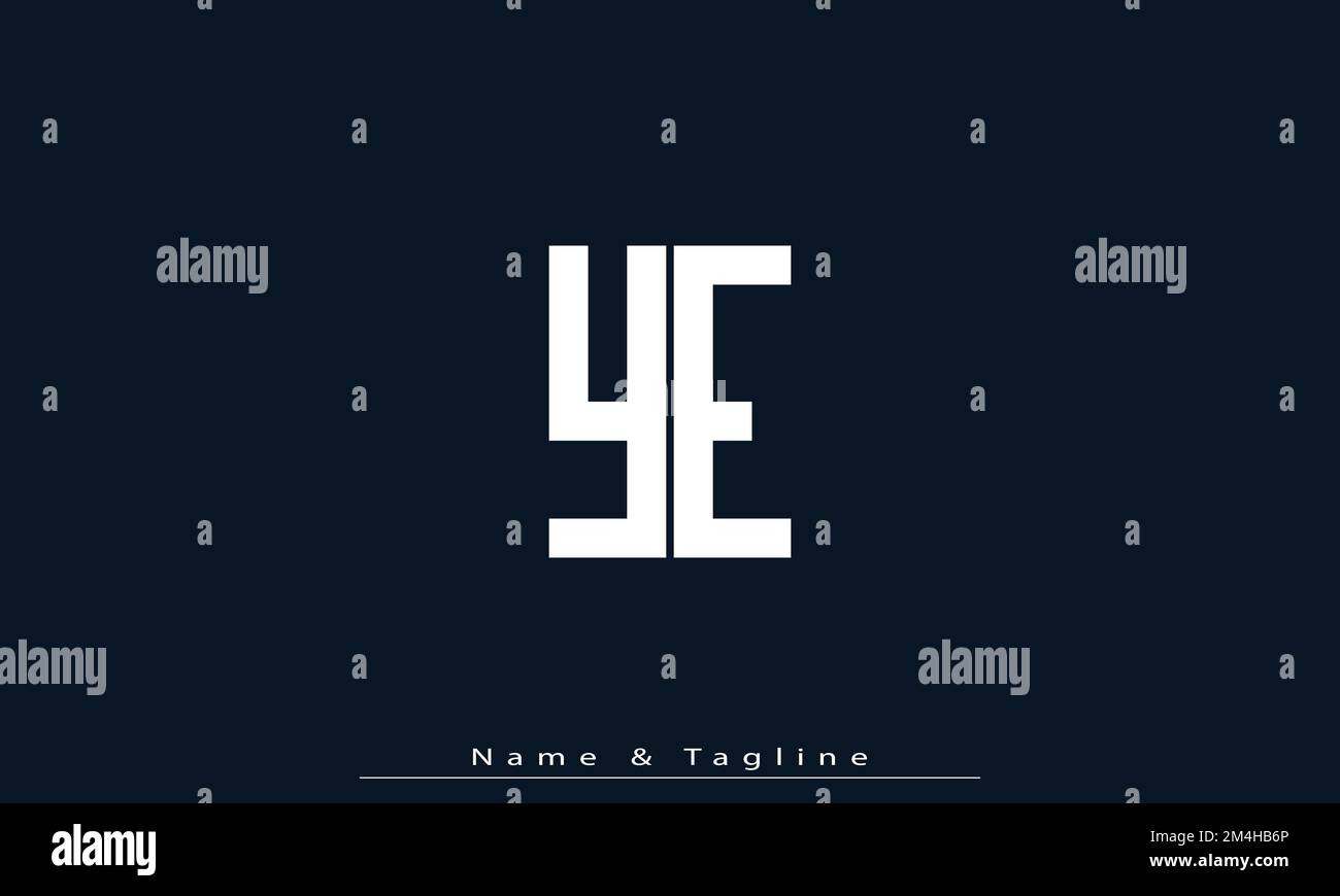 Alphabet letters Initials Monogram logo YE, EY Stock Vector Image & Art ...