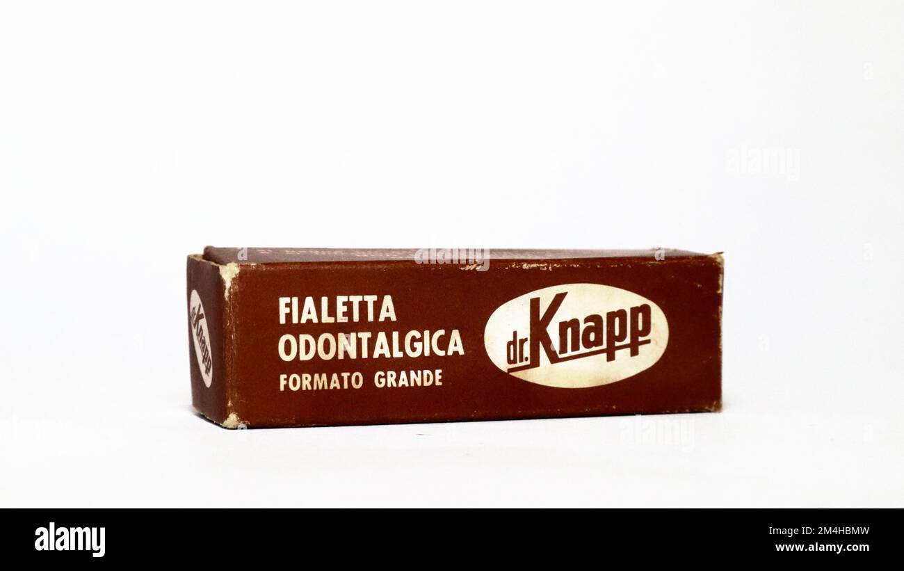 Vintage 1960s Dental Vial Dr. KNAPP medicine for the treatment local of ...