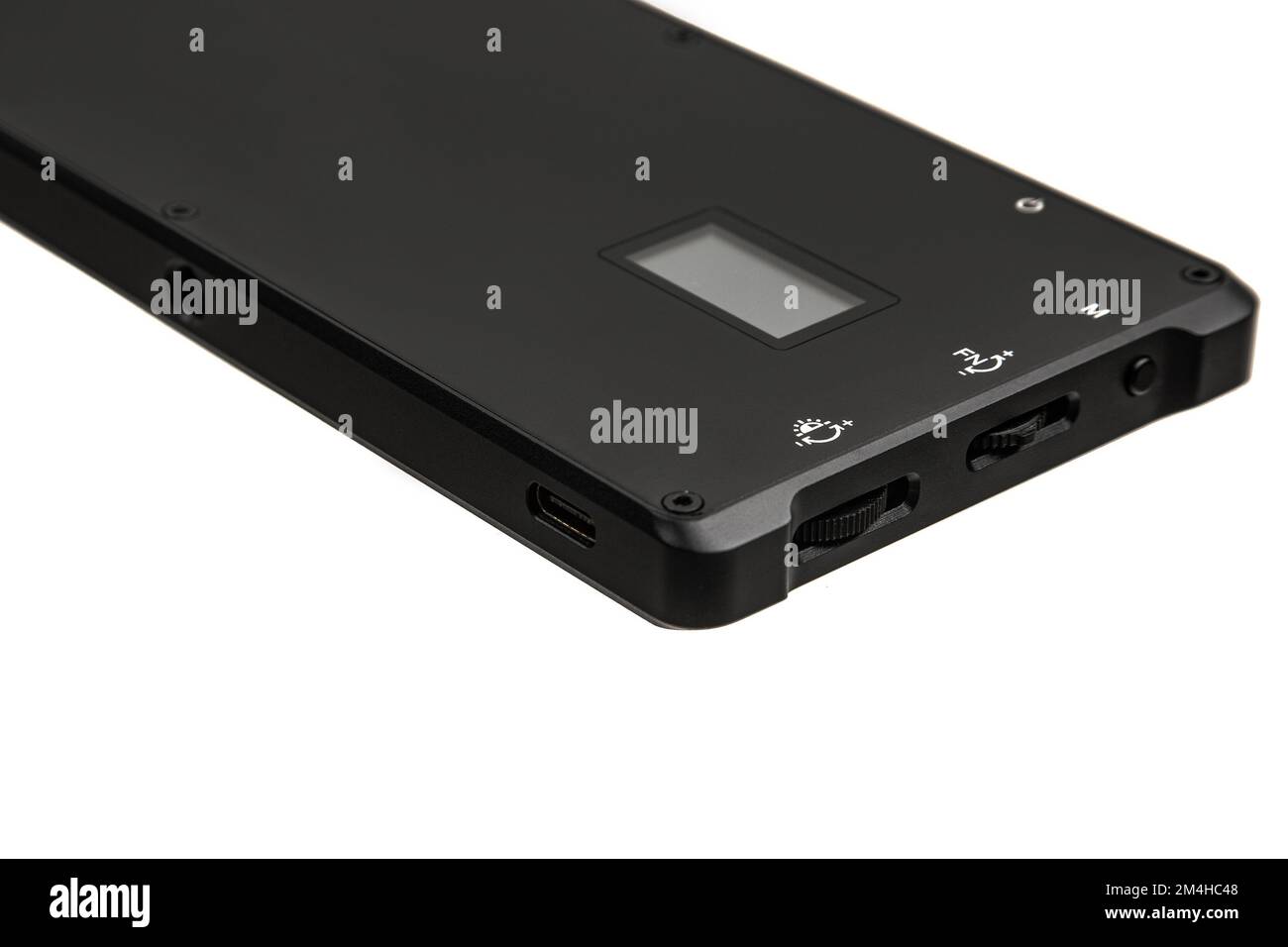 A small portable LED panel on the battery. Lighting device for photo ...