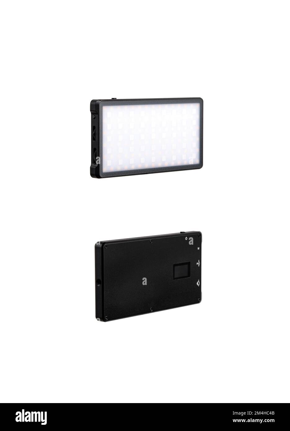 A small portable LED panel on the battery. Lighting device for photo ...