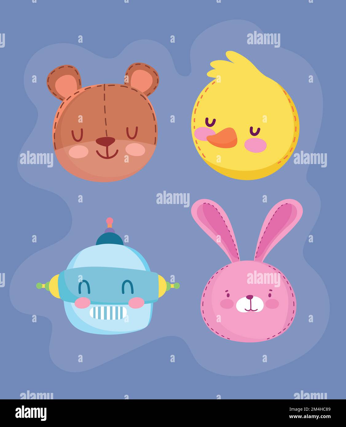 set of toys animals Stock Vector Image & Art - Alamy