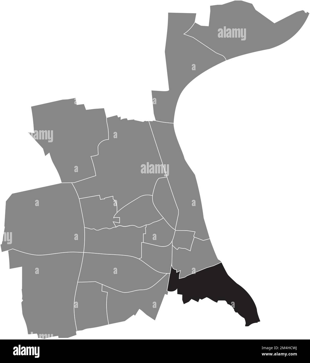 Locator map of the KARL-MARX-SIEDLUNG QUARTER, WORMS Stock Vector Image ...