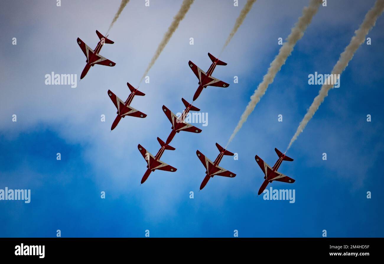 Red Arrows Air Show Stock Photo - Alamy