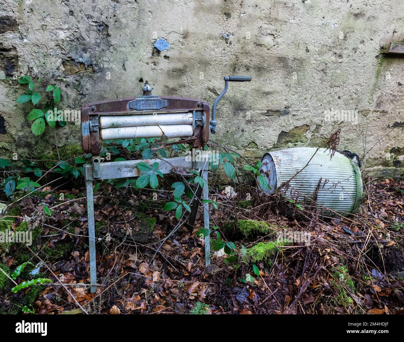 ruined village near hade edge Stock Photo - Alamy