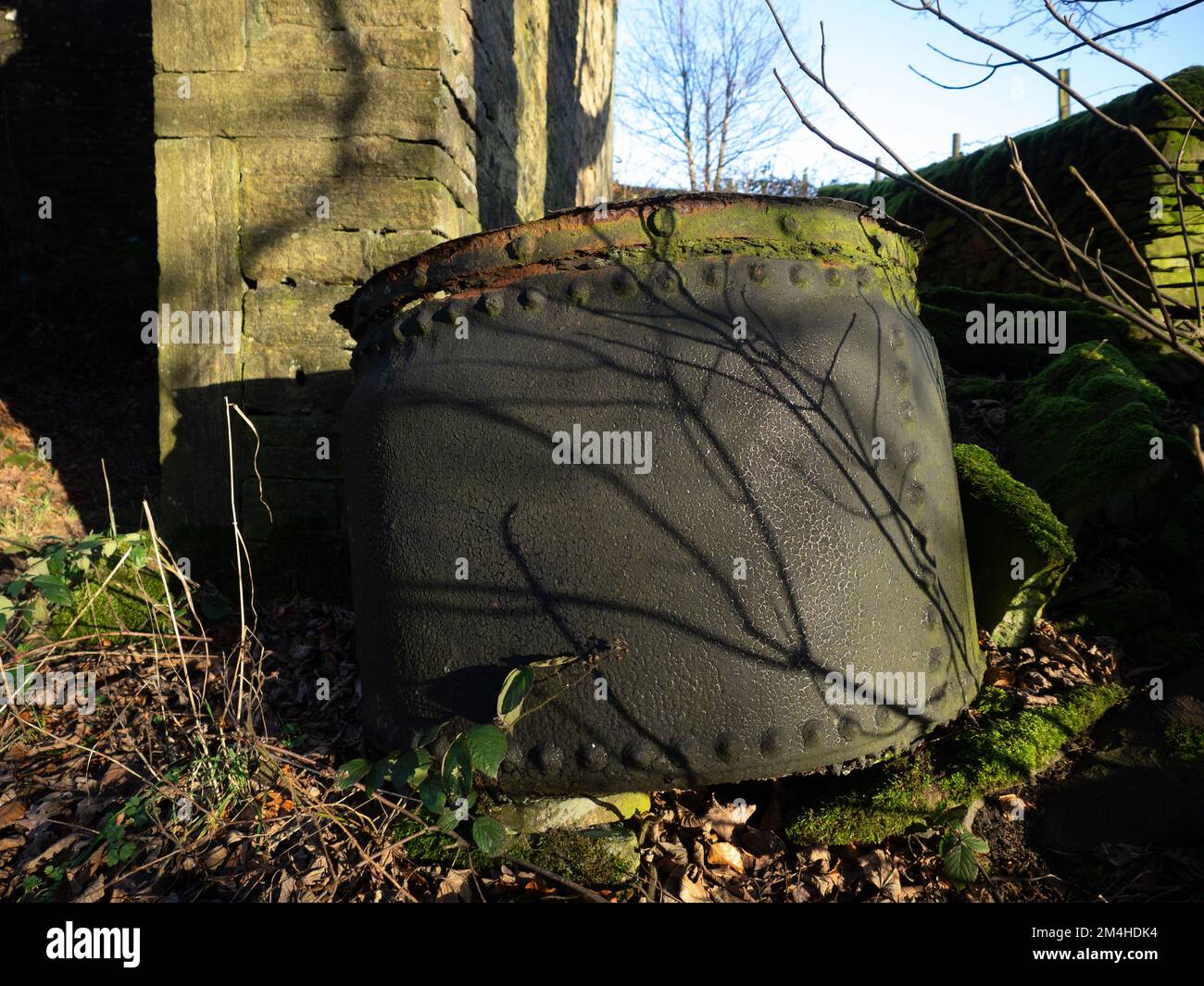 ruined village near hade edge Stock Photo - Alamy