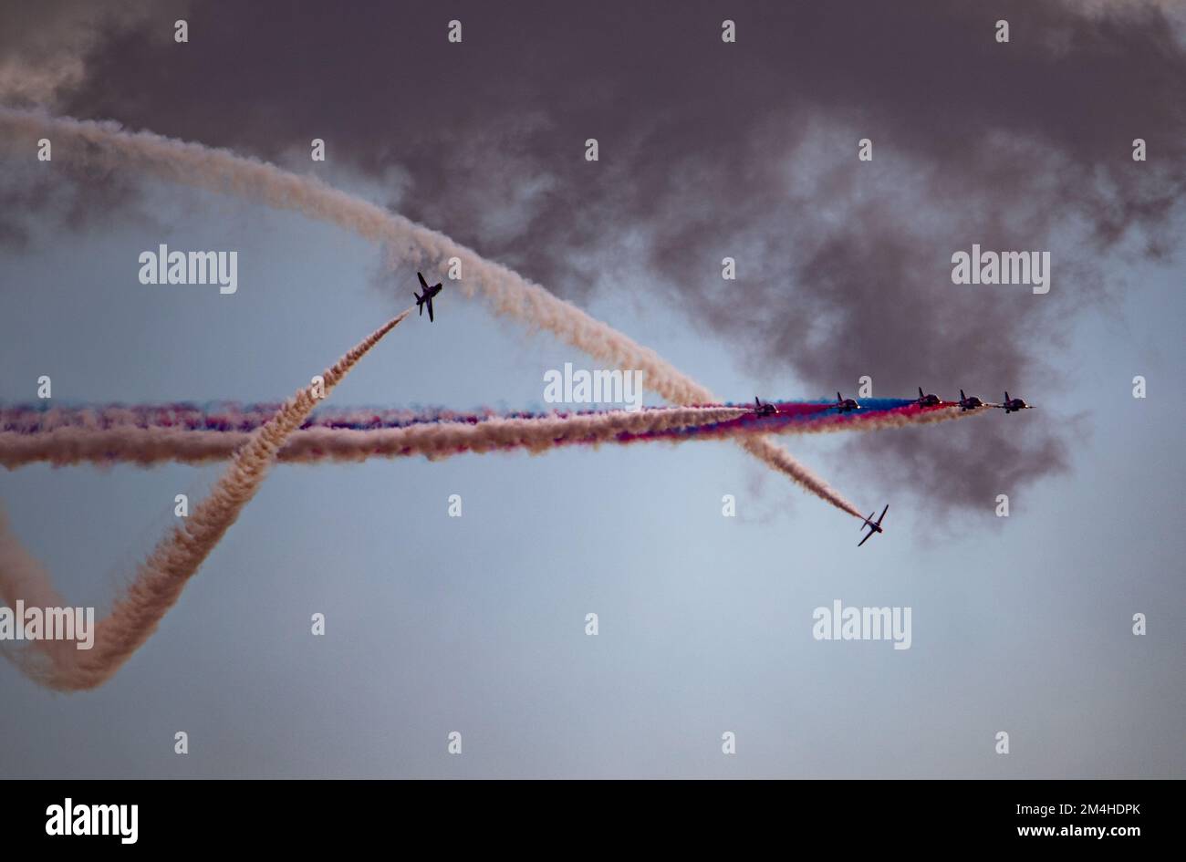 Red Arrows Air Show Stock Photo - Alamy