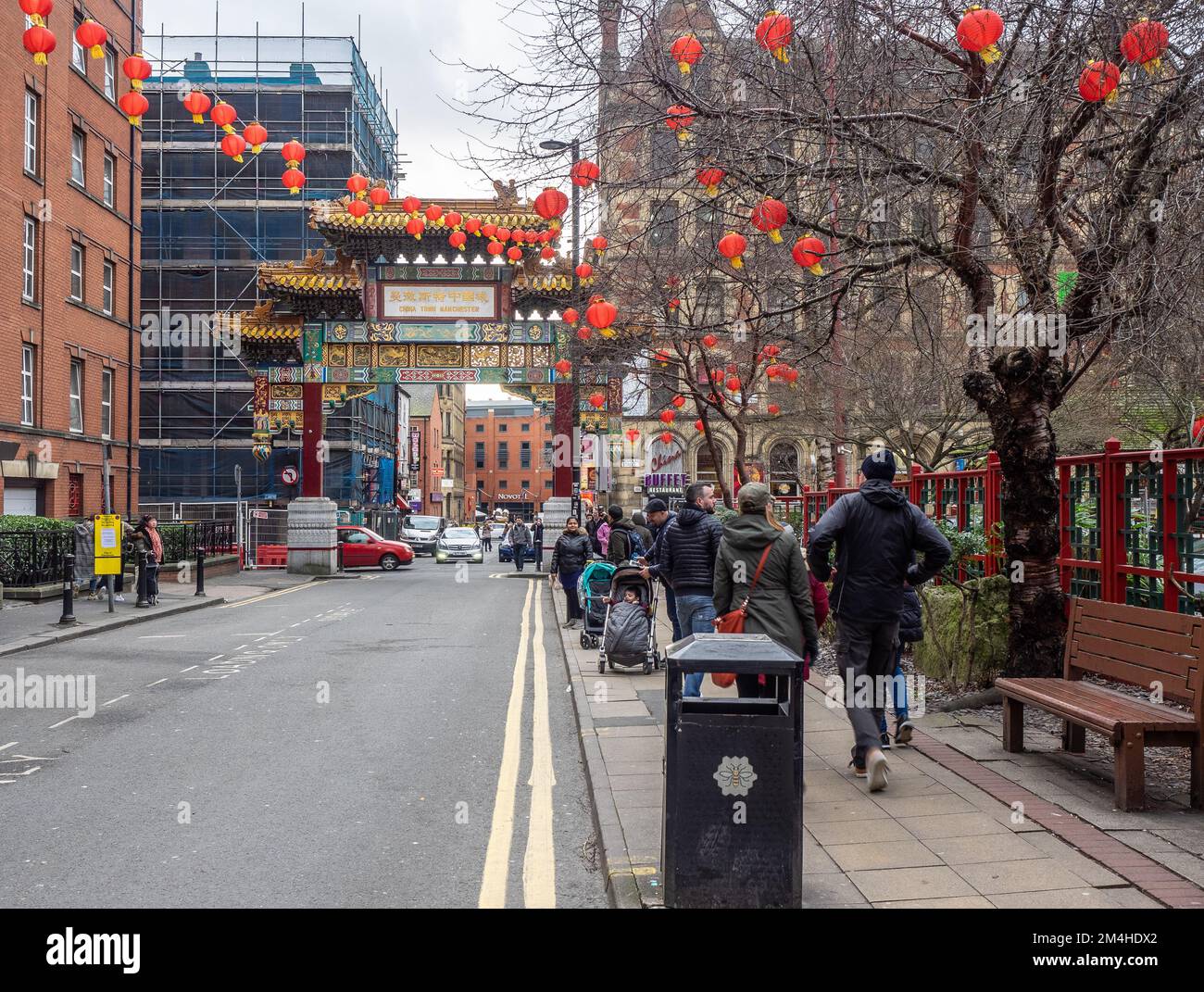 manchester street scenes Stock Photo - Alamy