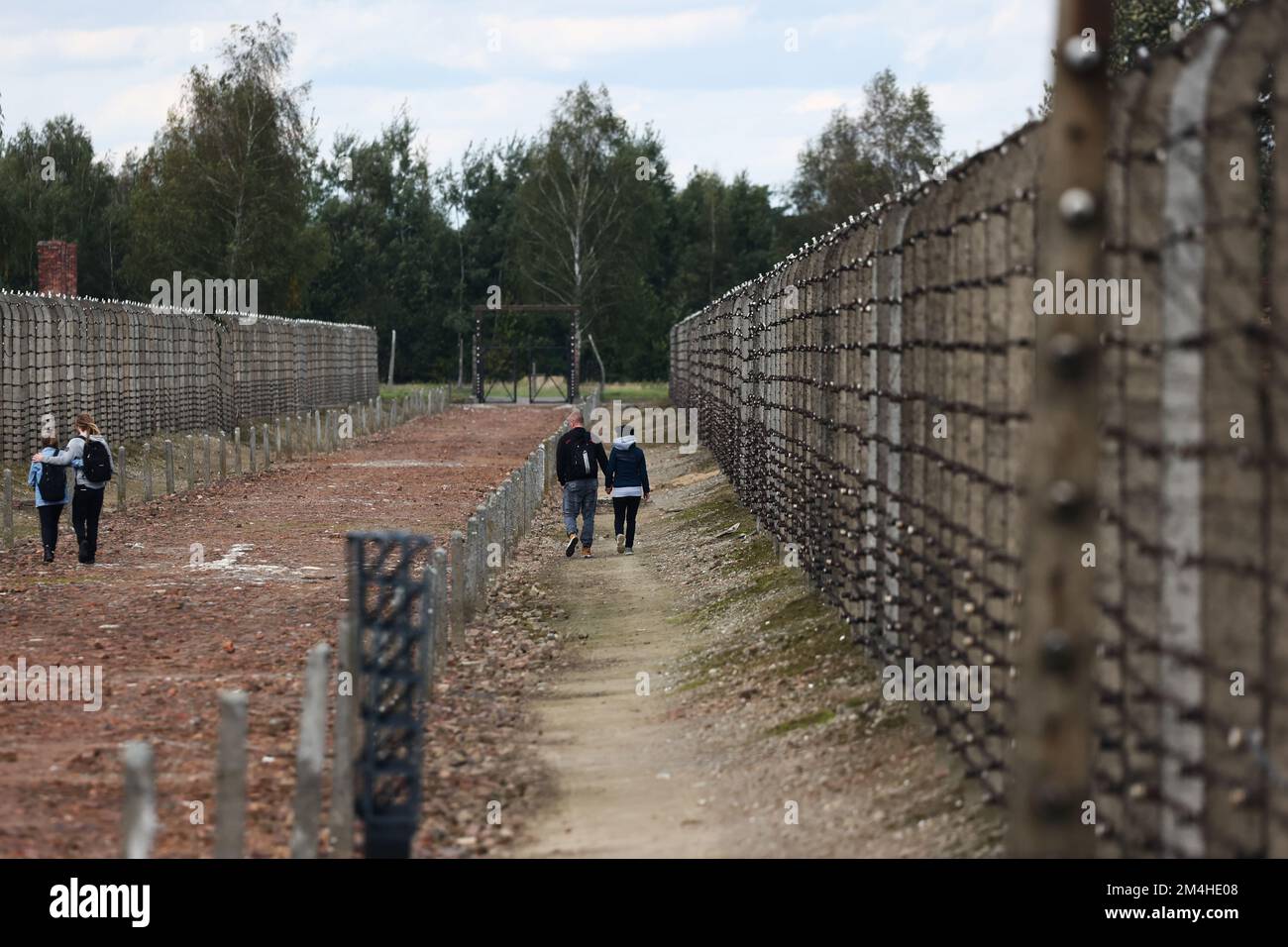 Brzezinka, Poland. September 28, 2022. People visit the former ...